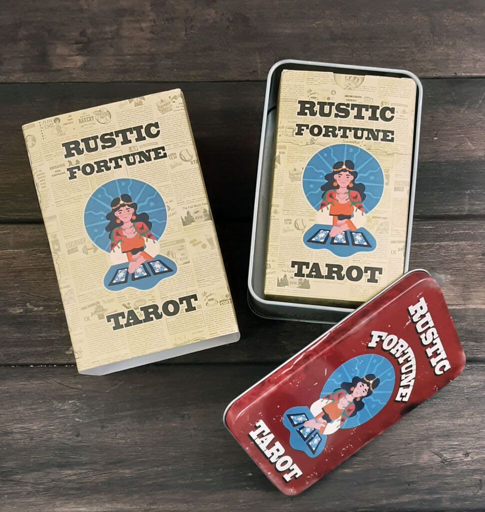Rustic Fortune Tarot Deck 120 cards, guide LWB, tin box, numbered ...